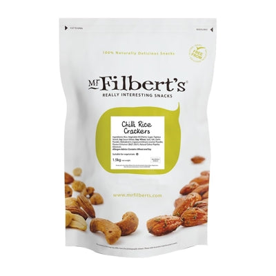 Elite. Mr Filberts Chilli Rice Crackers 6x500g – FreshFood2u