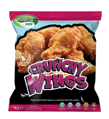 SAV. Frozen Meadowvale Crunchy Breaded Chicken Wings 1kg – FreshFood2u