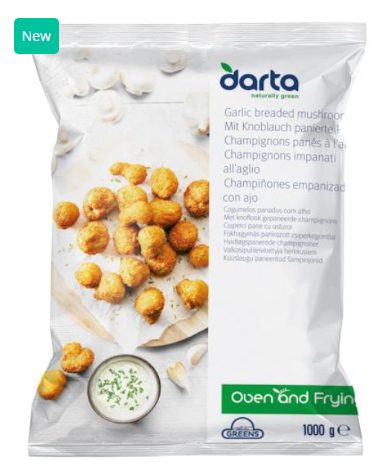 SAV. Frozen D'arta Garlic Breaded Mushrooms 1kg – FreshFood2u