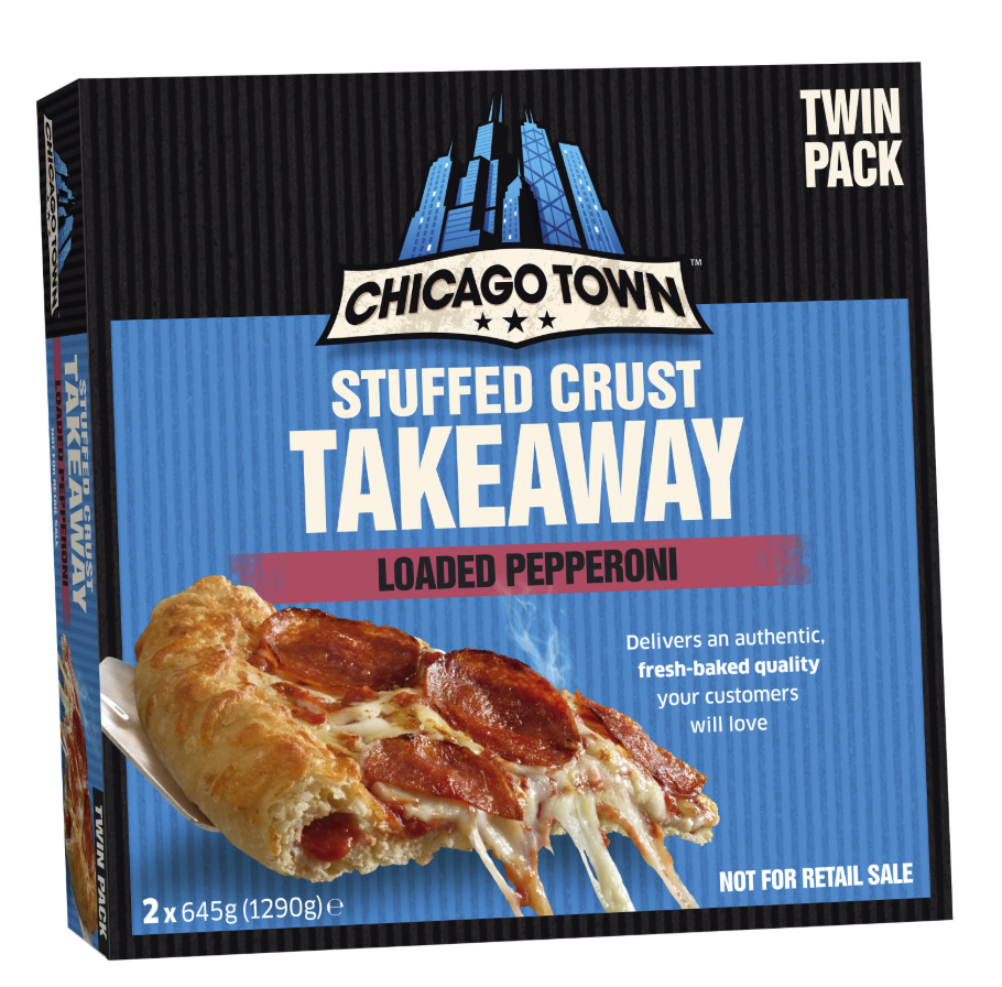 SAV. Chicago Town Takeaway Stuffed Crust Pepperoni Pizza 12 inch (8 Pa ...