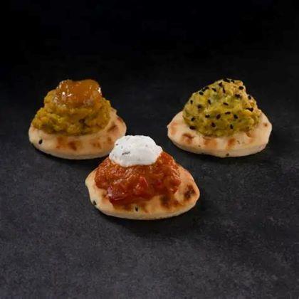 Elite. Frank Dale Mini Nann Topped Selection Vegan 1x45 – FreshFood2u