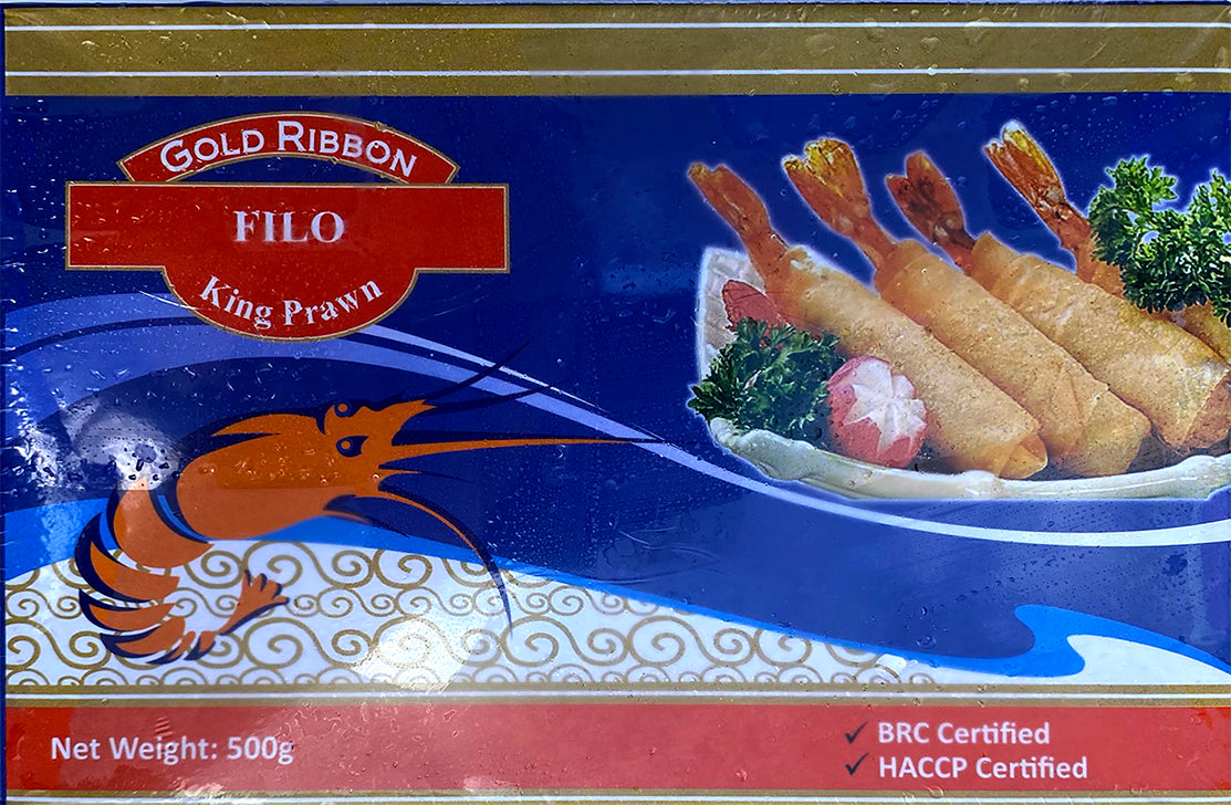 STICK. Filo Pastry Prawns. 26-30. 500g – FreshFood2u